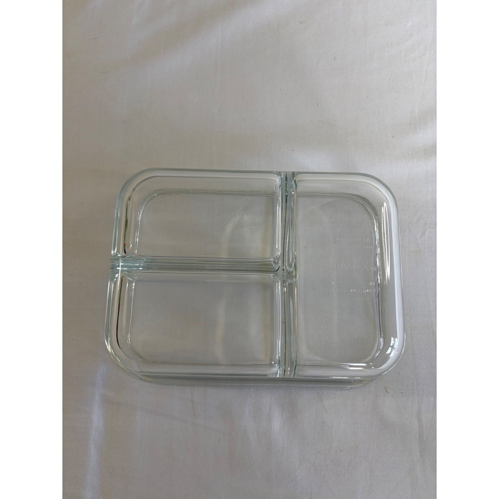 Pyrex | Kitchen | Pyrex Store It 3 Compartment Glass Meal Prep Box 55 ...
